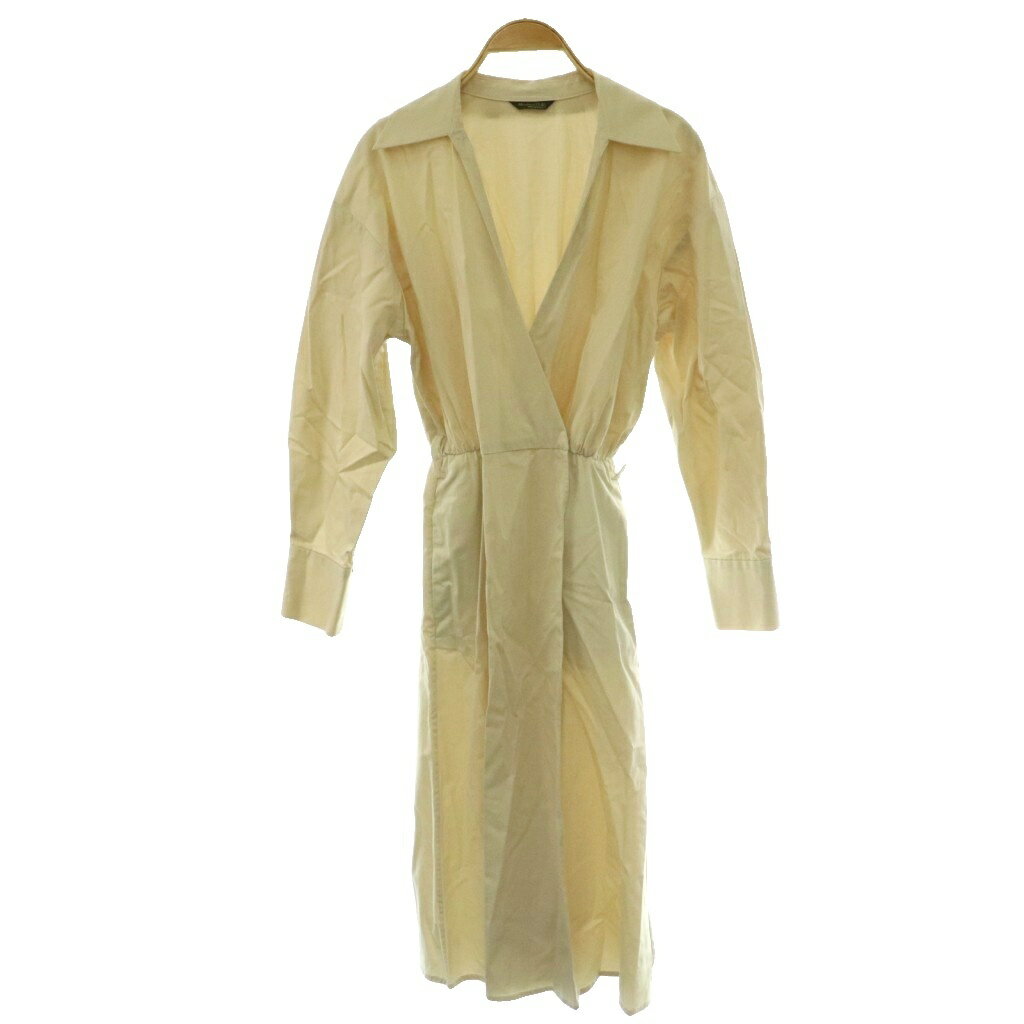 【中古】マッシモ ドゥッティ Massimo Dutti シャツロングワンピース US2 ベージュ /SS ■OS ■MA レディース 【ベクトル 古着】 260616表記サイズUS2(XS)実寸サイズ肩幅：約51cm　身幅：約42.5cm...