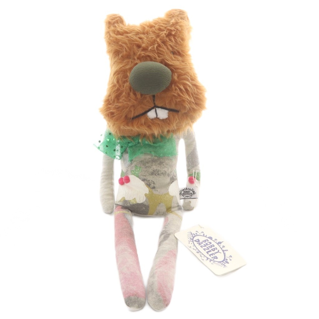 【中古】ボビーダズラー Bobby Dazzler ビーバー ぬいぐるみ 茶色 ブラウン グレー /SR ■SH レディース 【ベクトル 古着】 260624表記サイズサイズなし（実寸サイズをご確認下さい）実寸サイズタテ×49cm　ヨコ×1...