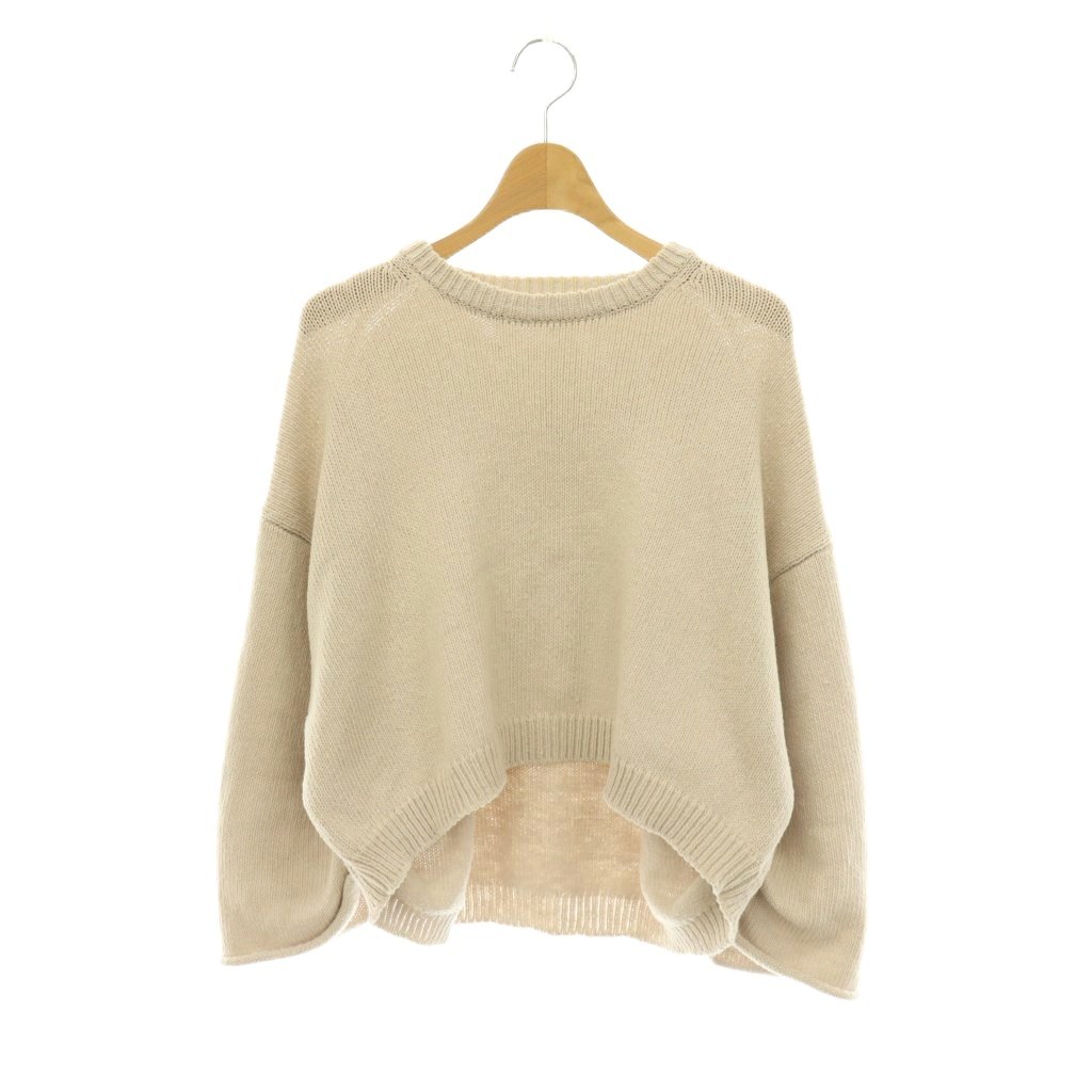 【中古】ドレスレイブ DRESSLAVE ニット セーター クルーネック 長袖 38 ベージュ /SY ■OS レディース 【ベクトル 古着】 260622ブランドドレスレイブ DRESSLAVE表記サイズ38実寸サイズ肩幅：56.5cm　...