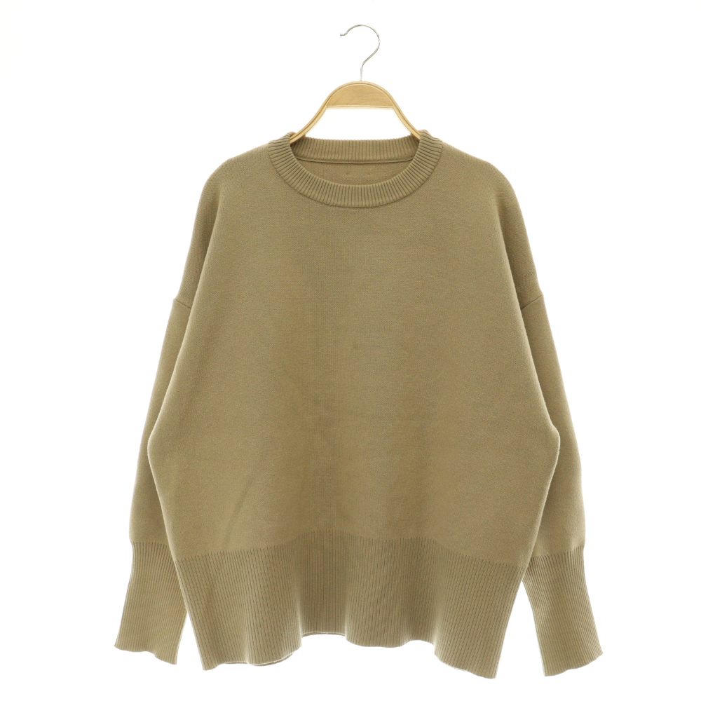 【中古】ラウンジドレス ガリャルダガランテ Loungedress GALLARDAGALANTE スウエットライクニット セーター 長袖 クルーネック F ベージュ /MY ■OS レディース 【ベクトル 古着】 260620ブランドラウ...