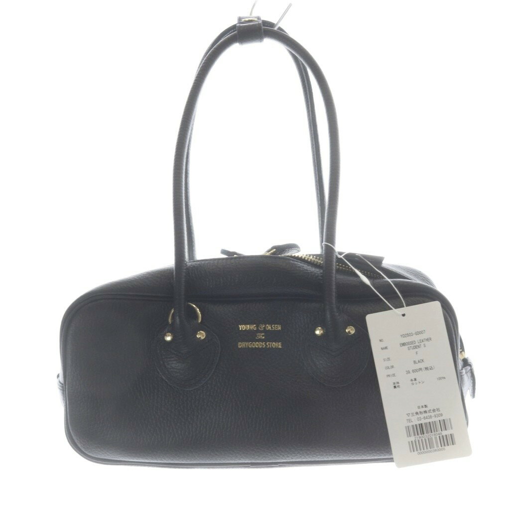 【中古】ヤングアンドオルセン YOUNG & OLSEN 25AW EMBOSSED LEATHER STUDENT S バッグ ハンドバッグ 黒 ブラック /SR レディース 【ベクトル 古着】 260625ブランドヤングアンドオルセン ...