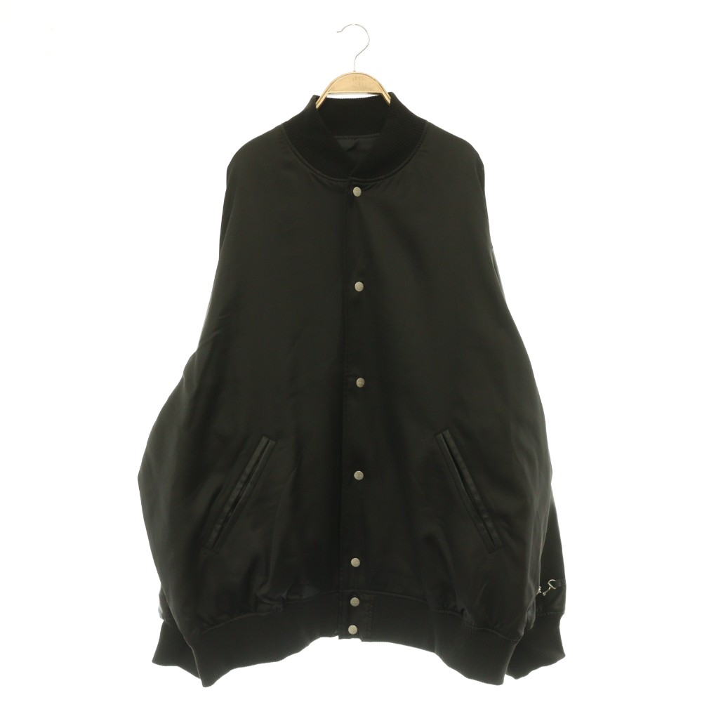 【中古】アドラー ADRER stadium ska jumper スタジアムスカジャンパー ブルゾン オーバーサイズ L ブラック /MY ■OS ■AD レディース 【ベクトル 古着】 260626表記サイズL実寸サイズ身幅：81cm　...