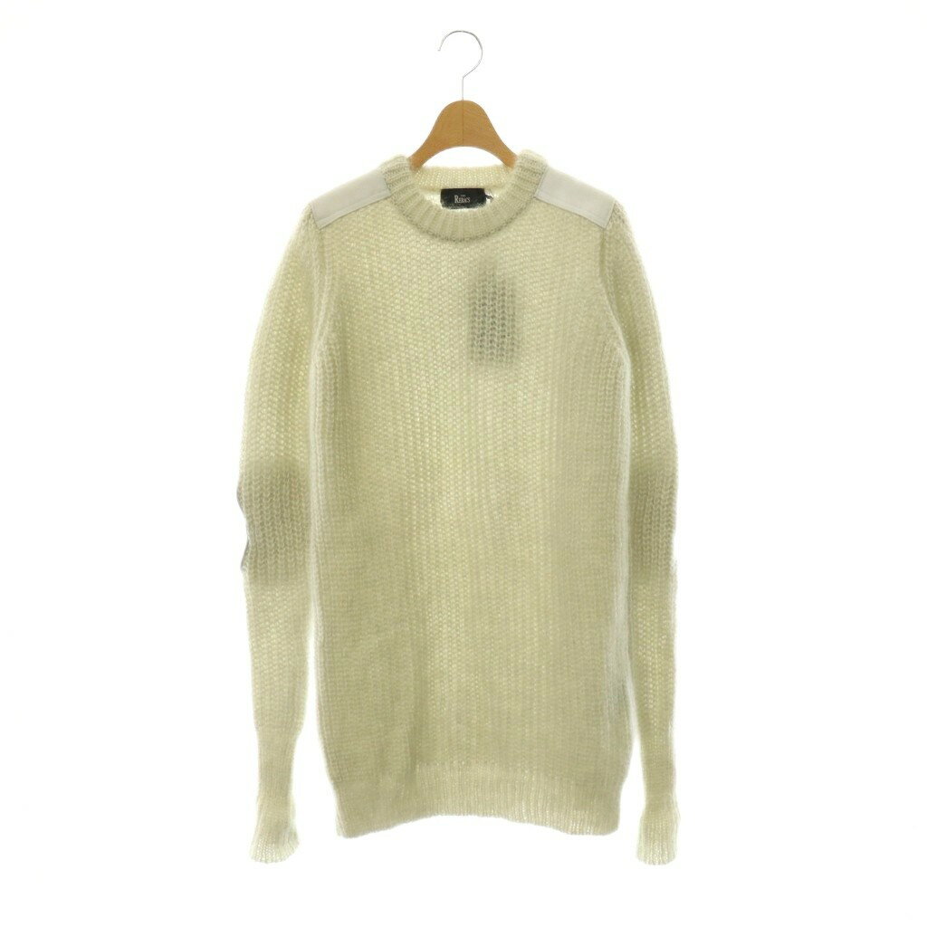 【中古】未使用品 ザ リラクス THE RERACS COMMAND PULL OVER ニット セーター チュニック丈 モヘヤ 38 白 ホワイト 16FW-REKN-035L-J /MI ■OS レディース 【ベクトル 古着】 2606...