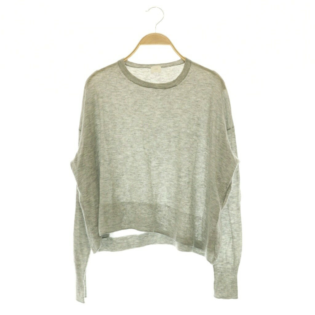 【中古】シーティープラージュ C.T.plage Original light wool oversized pullover ニット セーター 長袖 38 グレー /MY ■OS レディース 【ベクトル 古着】 260629表記サイズ38...