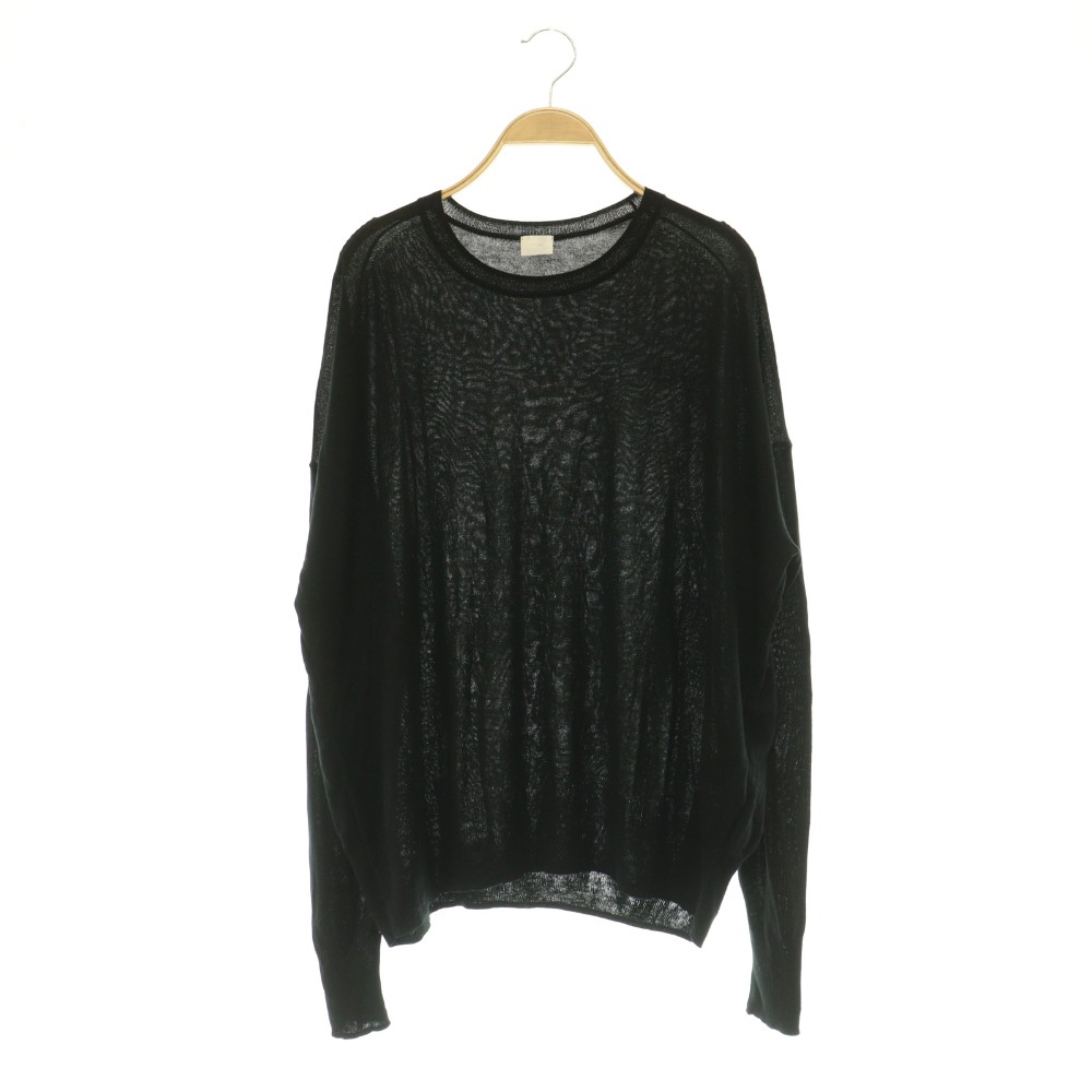 【中古】シーティープラージュ C.T.plage Silk cashmere oversized pullover プルオーバー ニット 長袖 38 ネイビー /MY ■OS レディース 【ベクトル 古着】 260629表記サイズ38実寸サ...
