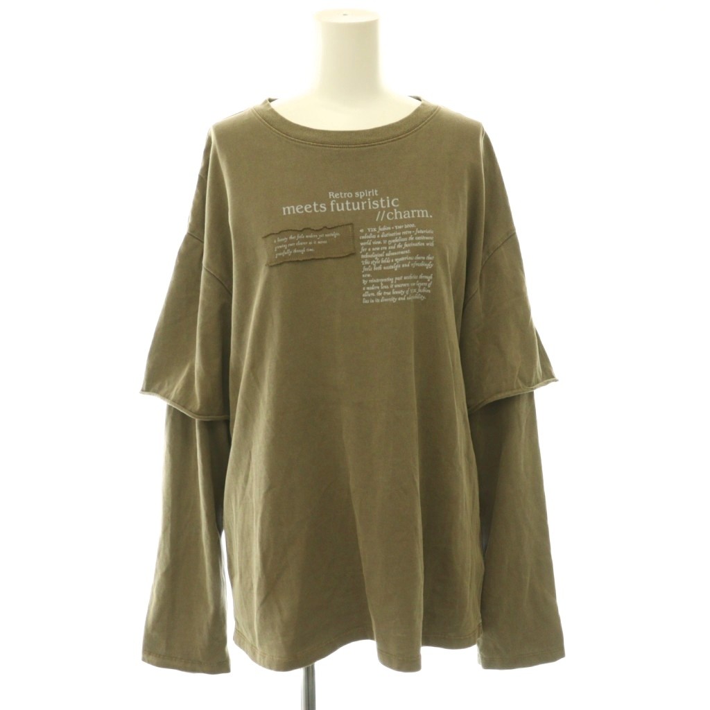 【中古】アメリヴィンテージ Ameri VINTAGE 26SS VINTAGE LIKE LAYARD LONG TEE カットソー Tシャツ ロンT F ベージュ /CX ■OS レディース 【ベクトル 古着】 260701ブランドアメ...
