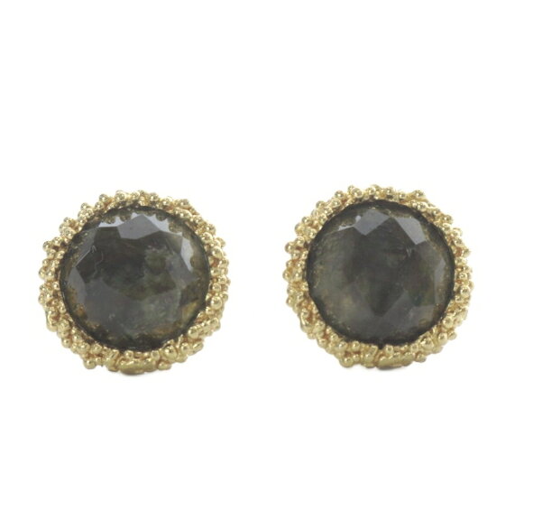 【中古】ダニエラ デ マルキ DANIELA DE MARCHI ラブラドライト ピアス 両耳用 アクセサリー ゴールドカラー カーキ 緑 グリーン /BB ▲H レディース 【ベクトル 古着】 260712ブランドダニエラ デ マルキ D...