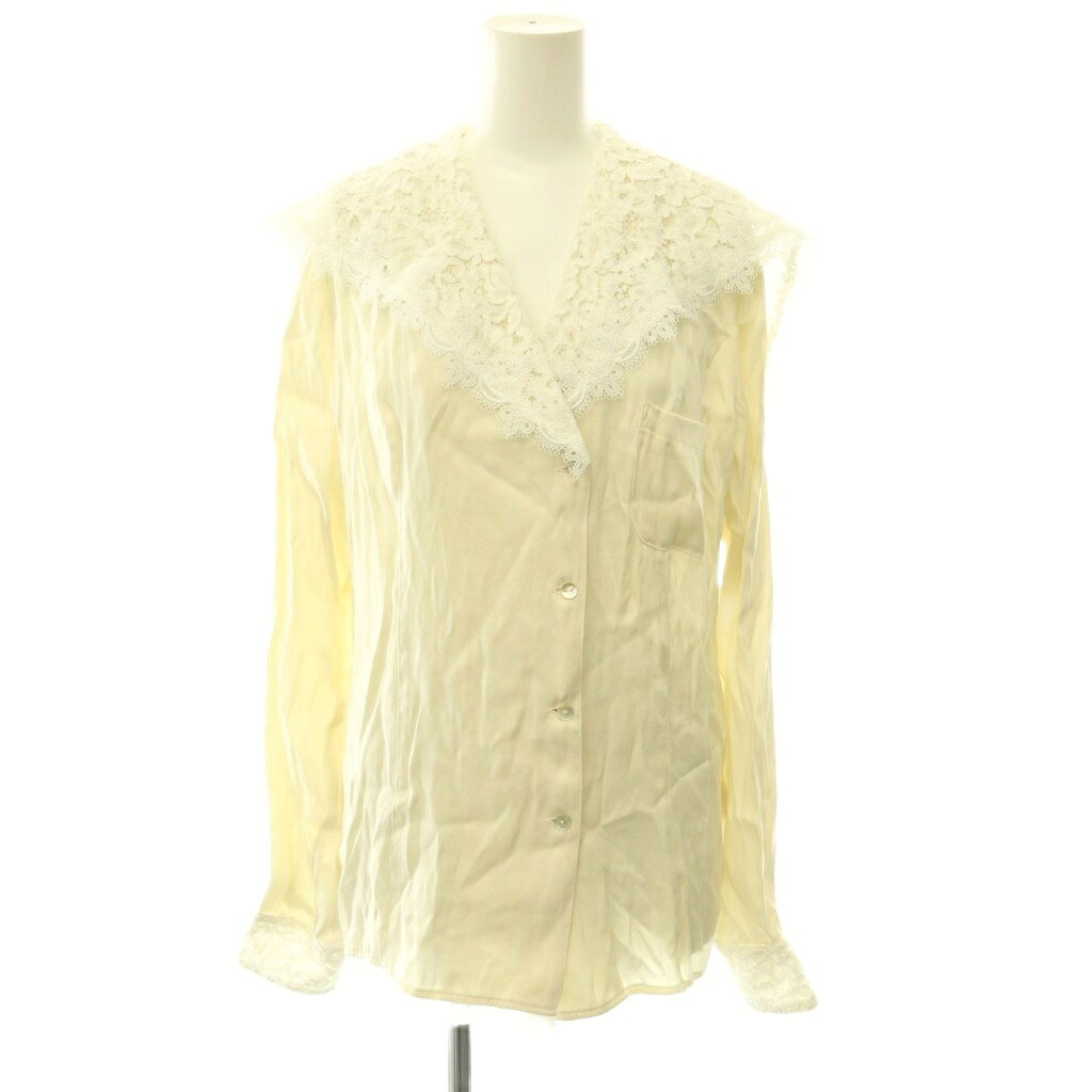 【中古】プランクプロジェクト PRANK PROJECT 26SS Lace Collar Shirt シャツ レース 長袖 F アイボリー /HK ■OS レディース 【ベクトル 古着】 260714表記サイズF実寸サイズ身幅：50cm　...