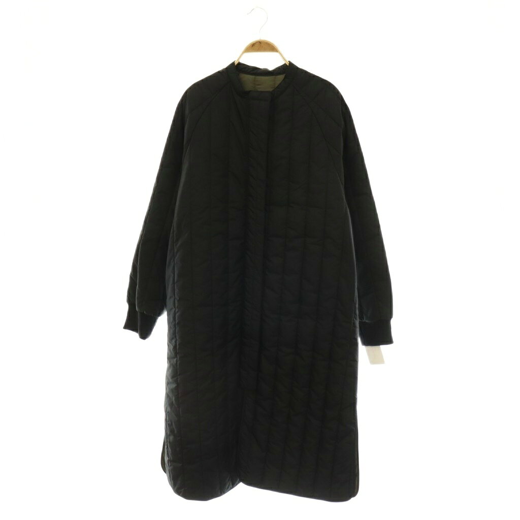 【中古】未使用品 ステラシフォン STELLA CIFFON ノーカラー中綿コート キルティングコート ロング 36 ブラック /ES ■OS レディース 【ベクトル 古着】 260721ブランドステラシフォン STELLA CIFFON表...