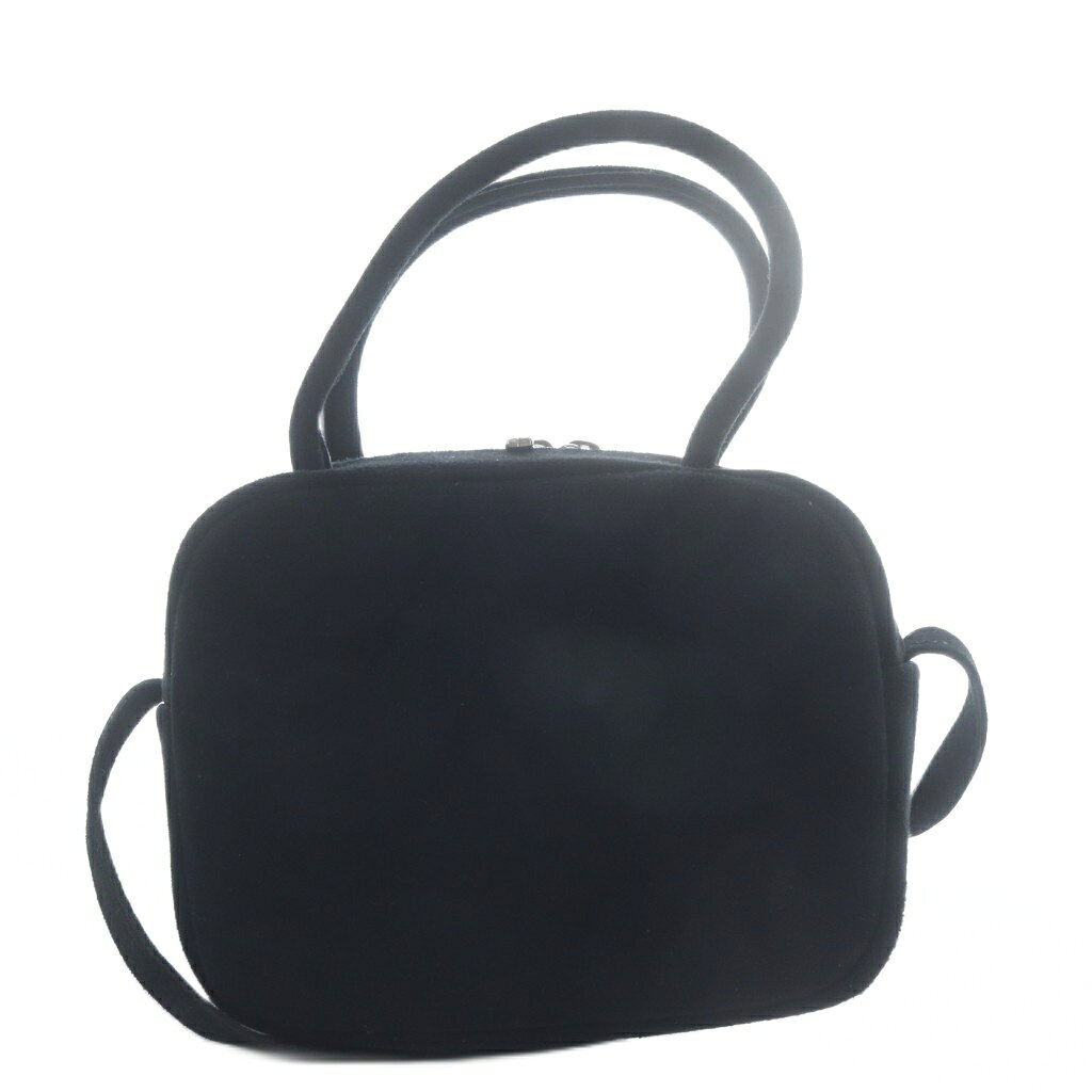 【中古】マイウィークネス MY WEAKNESS Scala Suede トートバッグ ショルダーバッグ 2way スエード ブラック /YO20 レディース 【ベクトル 古着】 260722実寸サイズ持ち手の長さ：23cm　ヨコ：16.5...