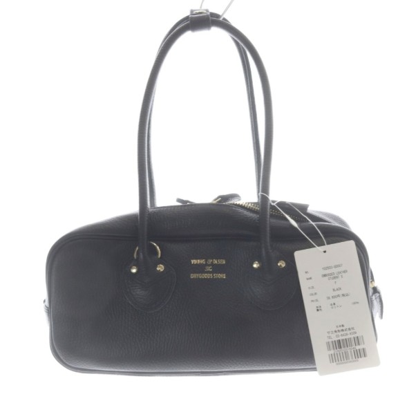 【中古】ヤングアンドオルセン YOUNG & OLSEN 25AW EMBOSSED LEATHER STUDENT S エンボスドレザースチューデントS ハンドバッグ ワンカラー 黒 ブラック /BB ▲H レディース 【ベクトル 古着】...