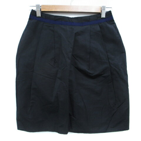 【中古】トゥモローランドコレクション TOMORROWLAND collection タイトスカート ひざ丈 36 黒 ブラック /FF50 レディース 【ベクトル 古着】 220111ブランドトゥモローランドコレクション TOMORROW...