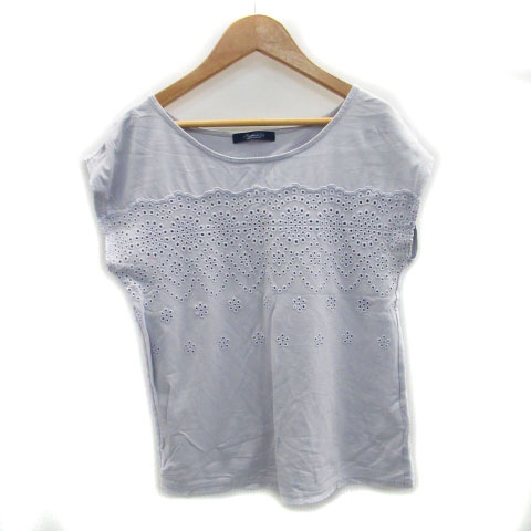 【中古】ユナイテッドアローズ UNITED ARROWS RHYTHM OF LIFE カットソー ノースリーブ ラウンドネック 刺繍 パープル 紫 /MS26 レディース 【ベクトル 古着】 230614ブランドユナイテッドアローズ UN...