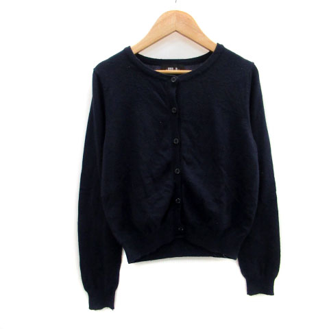 【中古】ジルバイジルスチュアート JILL by JILLSTUART カーディガン ミドル丈 ラウンドネック レース F ネイビー 紺 /MS23 レディース 【ベクトル 古着】 230608ブランドジルバイジルスチュアート JILL b...
