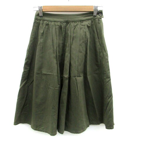 【中古】プラステ PLST フレアスカート ミモレ丈 S カーキ /HO30 レディース 【ベクトル 古着】 230710ブランドプラステ PLST表記サイズS ※実寸サイズをご確認下さい。実寸サイズウエスト：58cm　ヒップ：106cm　...