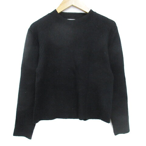 【中古】オペークドットクリップ OPAQUE.CLIP リブニット カットソー ボトルネック 無地 ウール混 M 黒 ブラック /FF23 レディース 【ベクトル 古着】 230803ブランドオペークドットクリップ OPAQUE.CLIP表...