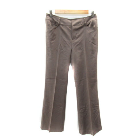 【中古】ボナジョルナータ BUONA GIORNATA スラックスパンツ フレアパンツ ロング丈 無地 L モカブラウン /SY23 レディース 【ベクトル 古着】 230906ブランドボナジョルナータ BUONA GIORNATA表記サイ...