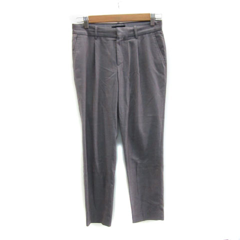 【中古】グリーンレーベルリラクシング ユナイテッドアローズ green label relaxing スラックスパンツ テーパードパンツ アンクル丈 36 グレー /MS11 レディース 【ベクトル 古着】 230914ブランドグリーンレー...