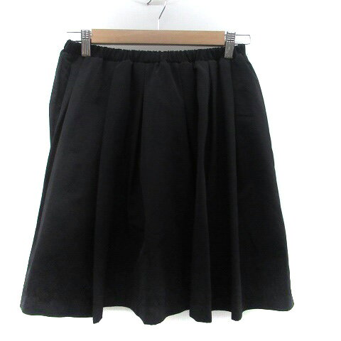 【中古】N.Natural Beauty Basic N.ナチュラルビューティーベーシック フレアスカート ひざ丈 M 黒 ブラック /HO35 レディース 【ベクトル 古着】 231002ブランドN.Natural Beauty Basi...