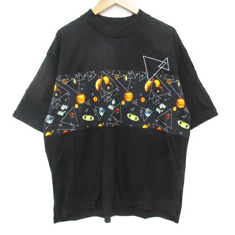 【中古】グラニフ graniph Tシャツ カットソー 半袖 ハイネック 刺繍 プリント S 黒 白 ブラック ホワイト /FF12 メンズ 【ベクトル 古着】 240316ブランドグラニフ graniph表記サイズS ※実寸サイズをご確認...