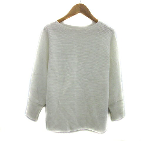 【中古】クードシャンス CdeC COUP DE CHANCE ニット セーター 長袖 ラウンドネック 無地 38 M オフホワイト /YS13 レディース 【ベクトル 古着】 250827ブランドクードシャンス CdeC COUP DE ...