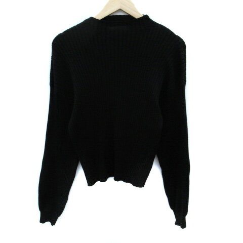 【中古】アズールバイマウジー AZUL by moussy ニット セーター 長袖 ハイネック リブ L 黒 ブラック /SM5 レディース 【ベクトル 古着】 250830ブランドアズールバイマウジー AZUL by moussy表記サイ...