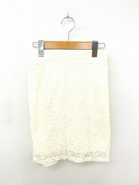【中古】アーバンリサーチ URBAN RESEARCH スカート タイト ひざ丈 レース 綿 コットン F アイボリー 白 /TT32 レディース 【ベクトル 古着】 200226 ブランド古着ベクトルプレミアム店ブランドアーバンリサーチ ...