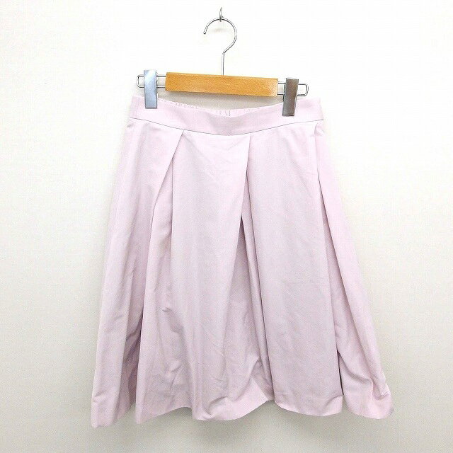 【中古】アナトリエ ANATELIER スカート フレア ひざ丈 薄手 無地 シンプル サイドジップ 36 ピンク /TT23 レディース 【ベクトル 古着】 200626 ブランド古着ベクトルプレミアム店ブランドアナトリエ ANATELI...