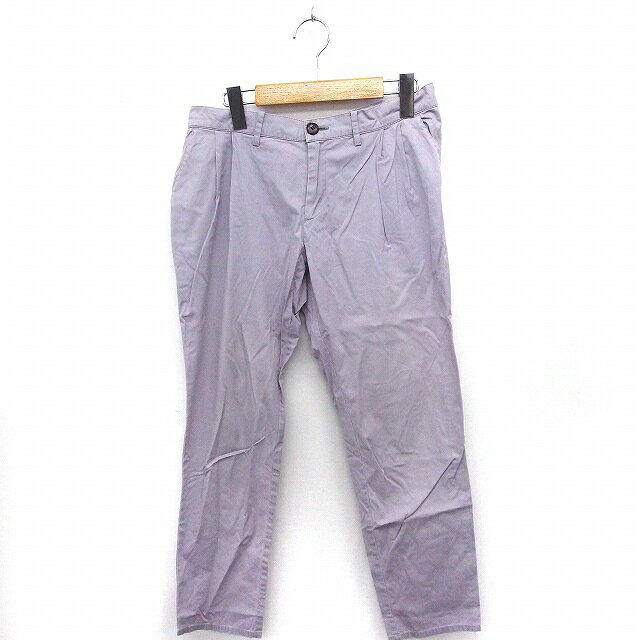【中古】アダムエロペ Adam et Rope' パンツ ストレート ロング 無地 シンプル 綿 36 グレー 灰 /FT24 レディース 【ベクトル 古着】 200620 ブランド古着ベクトルプレミアム店ブランドアダムエロペ Adam e...