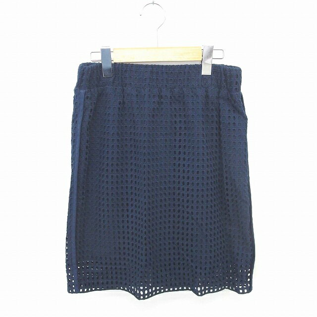 【中古】イエナ IENA スカート タイト レース ひざ丈 綿 コットン 38 紺 ネイビー /TT29 レディース 【ベクトル 古着】 200720 ブランド古着ベクトルプレミアム店ブランドイエナ IENA表記サイズ38実寸サイズウエスト...