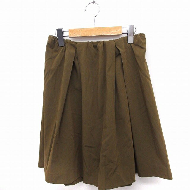 【中古】アーバンリサーチ URBAN RESEARCH スカート ギャザー ひざ丈 無地 シンプル F カーキ /FT21 レディース 【ベクトル 古着】 200821 ブランド古着ベクトルプレミアム店ブランドアーバンリサーチ URBAN ...
