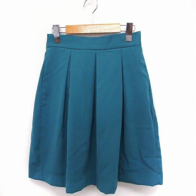 【中古】ケービーエフプラス KBF＋ アーバンリサーチ スカート タック ひざ丈 無地 シンプル ONE グリーン 緑 /FT5 レディース 【ベクトル 古着】 200821 ブランド古着ベクトルプレミアム店ブランドケービーエフプラス KB...