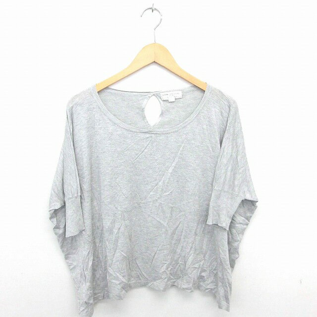 【中古】ビーミングバイビームス B:MING LIFE STORE by BEAMS ニット セーター 丸首 無地 シンプル ドルマンスリーブ 七分袖 ONE グレー 灰 /TT15 レディース 【ベクトル 古着】 200803 ブランド古...