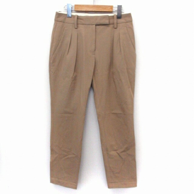 【中古】バナーバレット Banner Barrett パンツ テーパード ロング ジップフライ シンプル 36 ベージュ /ST43 レディース 【ベクトル 古着】 200810 ブランド古着ベクトルプレミアム店ブランドバナーバレット Ba...