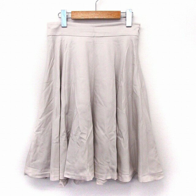 【中古】ビーアビリティ B ability スカート フレア 膝丈 サイドジップ シンプル 38 ベージュ /ST48 レディース 【ベクトル 古着】 200810 ブランド古着ベクトルプレミアム店ブランドビーアビリティ B ability...