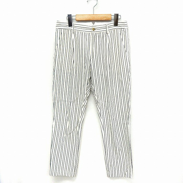 【中古】ジャーナルスタンダード JOURNAL STANDARD パンツ スリム ストライプ ジップフライ ポケット 36 ネイビー ホワイト /ST41 レディース 【ベクトル 古着】 200717 ブランド古着ベクトルプレミアム店ブラン...