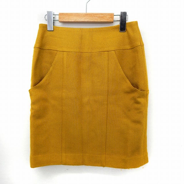 【中古】ボールジー BALLSEY トゥモローランド スカート タイト 膝丈 バックジップ ポケット 38 マスタード /ST34 レディース 【ベクトル 古着】 200806 ブランド古着ベクトルプレミアム店ブランドボールジー BALLS...