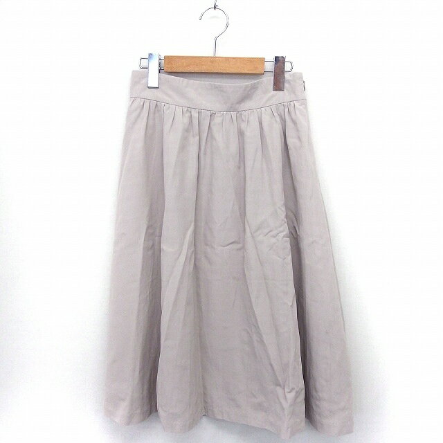 【中古】グリーンレーベルリラクシング ユナイテッドアローズ green label relaxing スカート フレア ロング 無地 シンプル 38 ベージュ /FT20 レディース 【ベクトル 古着】 201012 ブランド古着ベクトルプ...