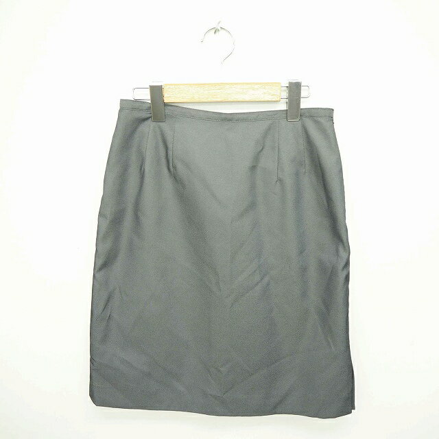 【中古】カワムラ株式会社 スカート タイト ひざ丈 サイドジップ 薄手 67-93 グレー 灰 /TT29 レディース 【ベクトル 古着】 201104 ブランド古着ベクトルプレミアム店表記サイズ67-93実寸サイズウエスト：約64cm　ヒ...