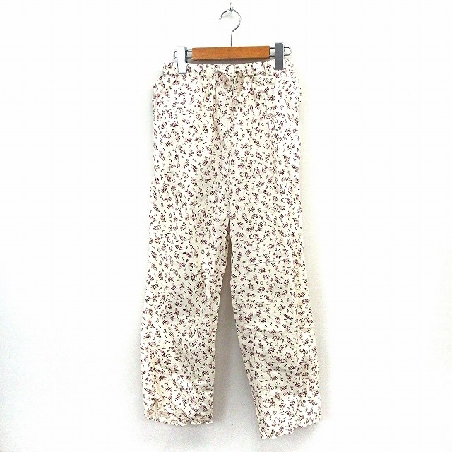 【中古】ノーブランド パンツ 花柄 ウエストゴム ロング ポケット M ホワイト /ST40 レディース 【ベクトル 古着】 201106 ブランド古着ベクトルプレミアム店表記サイズM実寸サイズウエスト：約60〜88cm　もも幅：約25cm...