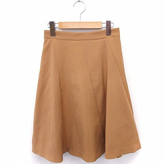 【中古】プロポーション ボディドレッシング PROPORTION BODY DRESSING スカート フレア ひざ丈 無地 シンプル 2 キャメル 茶 /FT12 レディース 【ベクトル 古着】 201118 ブランド古着ベクトルプレミア...