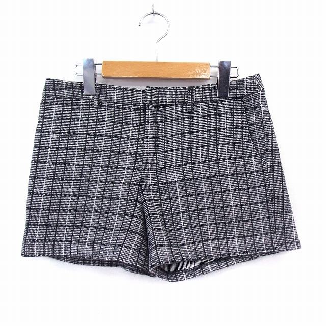 【中古】ヒアーズ HERE'S パンツ ショートパンツ チェック ジップフライ ポケット M ブラック /ST23 レディース 【ベクトル 古着】 210109 ブランド古着ベクトルプレミアム店ブランドヒアーズ HERE'S表記サイズM実寸...