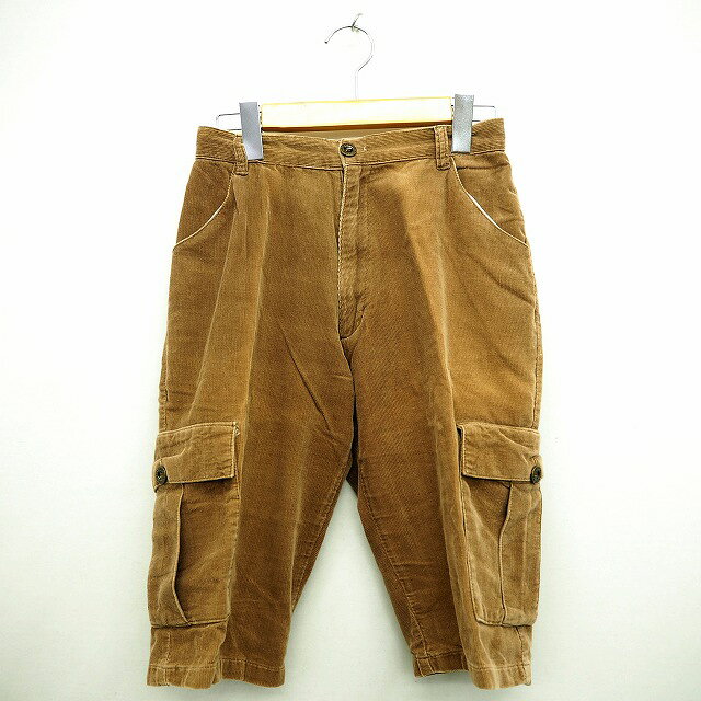 【中古】F'S CO.LTD パンツ ボトムス ハーフ ワッペン 膝丈 60-63 ブラウン 茶色 /MT20 レディース 【ベクトル 古着】 201217 ブランド古着ベクトルプレミアム店表記サイズ60-63実寸サイズウエスト：約62cm...