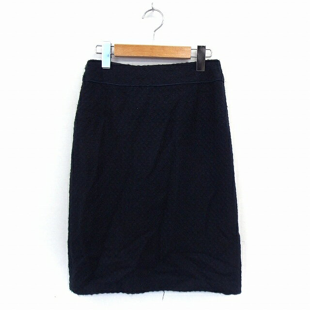 【中古】N.Natural Beauty Basic N.ナチュラルビューティーベーシック スカート タイト 膝丈 スリット バックジップ S ネイビー /ST55 レディース 【ベクトル 古着】 201228 ブランド古着ベクトルプレミア...