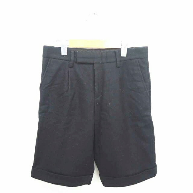 【中古】ジャーナルスタンダード JOURNAL STANDARD パンツ ハーフ ひざ丈 ロールアップ ジップフライ 厚手 ウール 36 黒 ブラック /TT14 レディース 【ベクトル 古着】 210527ブランドジャーナルスタンダード ...
