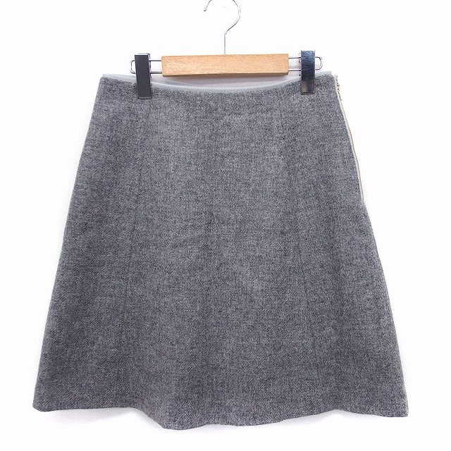 【中古】マルティニーク martinique フレア スカート ひざ丈 ウール 1 グレー 灰 /FT16 レディース 【ベクトル 古着】 220122ブランドマルティニーク martinique表記サイズ1実寸サイズウエスト：約66cm　...