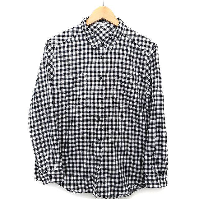 【中古】グローバルワーク GLOBAL WORK カジュアル シャツ チュニック ギンガムチェック 柄 長袖 綿混 M ブラック 黒 /HT10 レディース 【ベクトル 古着】 230823ブランドグローバルワーク GLOBAL WORK表...