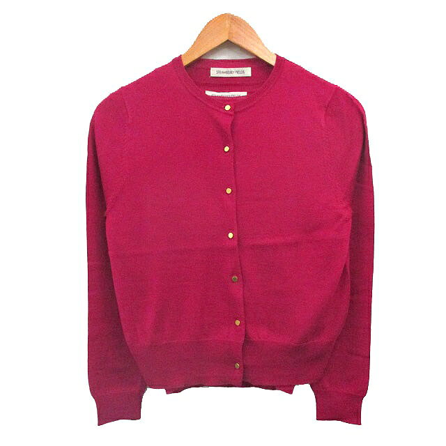 【中古】ストロベリーフィールズ STRAWBERRY-FIELDS アンサンブルニット 長袖 ニット カーディガン 長袖 ウール シンプル パープル 紫 /KT5 レディース 【ベクトル 古着】 260423ブランドストロベリーフィールズ ...