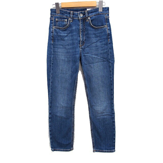 【中古】ラグ&ボーン RAG&BONE デニム ジーンズ ストレート 24 ブルー 青 /FT2 レディース 【ベクトル 古着】 260625ブランドラグ&ボーン RAG&BONE表記サイズ24実寸サイズウエスト：64cm　もも幅：21cm...