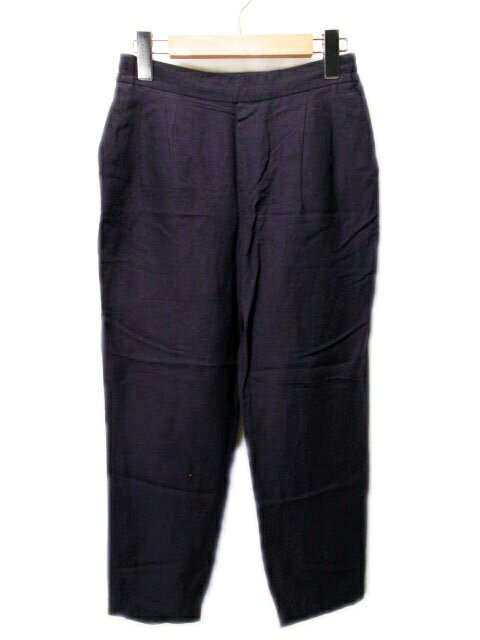 【中古】グリーンレーベルリラクシング ユナイテッドアローズ green label relaxing sporting&style パンツ テーパード CB LI/R リネン 36 紺 レディース 【ベクトル 古着】 230904ブランドグ...